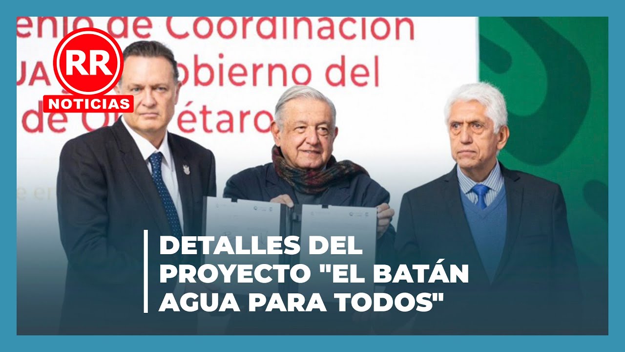 Estos son los detalles del proyecto "El Batán Agua para Todos" || Luis ...