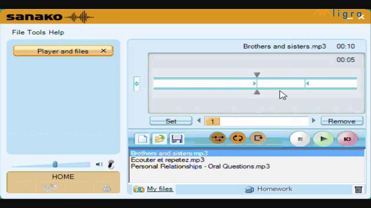 Sanako Study 700/1200 - How to Use the Student Player - YouTube