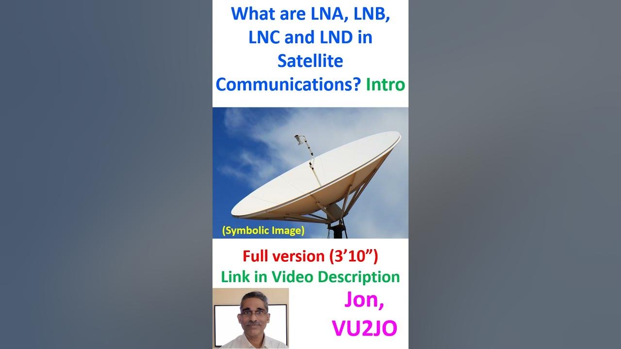 What are LNA, LNB, LNC and LND in Satellite Communications? - YouTube