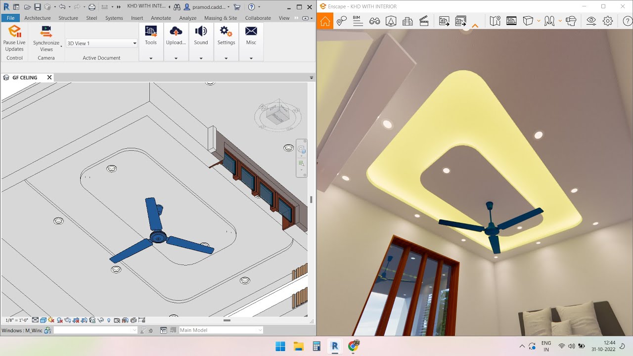 CEILING DESIGN IN REVIT #shorts #celing #revit - YouTube
