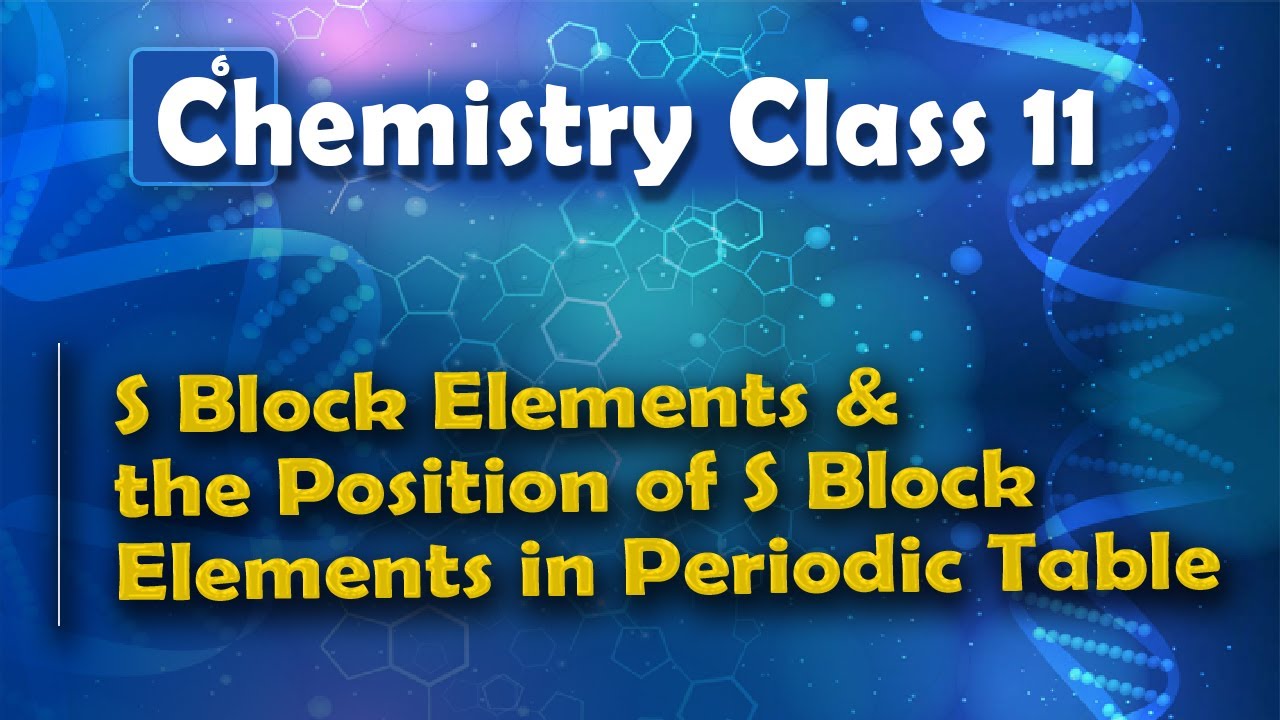 S Block Elements and the Position of S Block Elements in Periodic Table ...