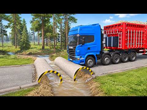 Spintires Mudrunner Gameplay Challenge River Offroad #9 #spintiresmudrunner