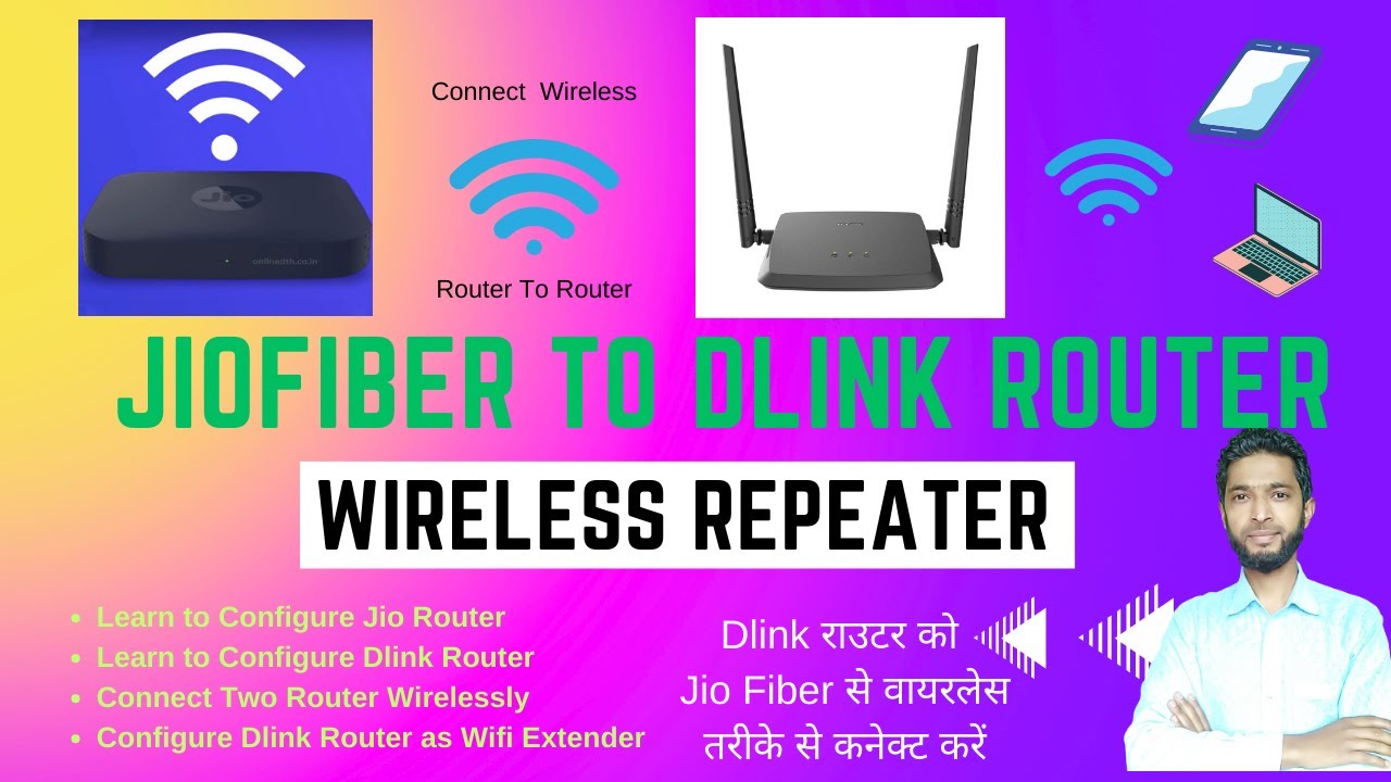 Configure Dlink Router as Wireless Extender With Jio Fiber Internet ...