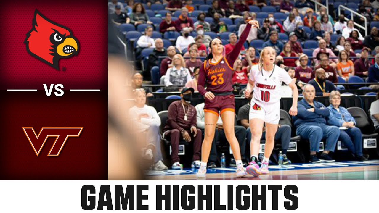 Louisville vs. Virginia Tech 2023 Ally ACC Women's Basketball ...