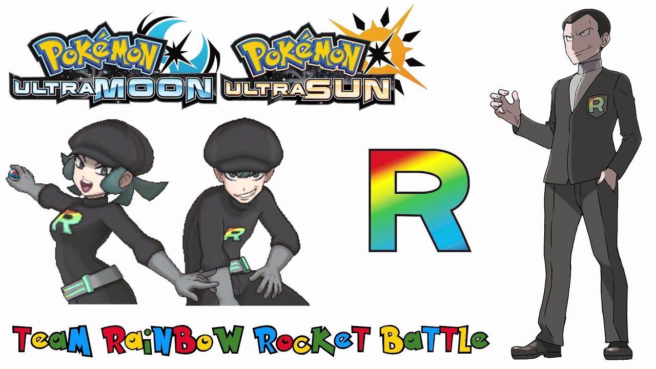 🎵 Pokémon USUM ~ Team Rainbow Rocket Battle Theme - YouTube