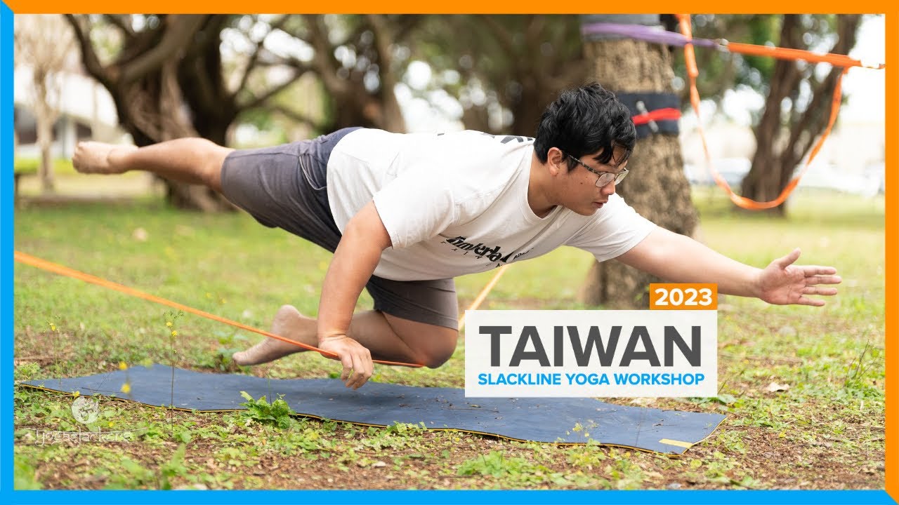 Slackline Workshop in Taiwan • With YogaSlackers Sam & Raquel - YouTube