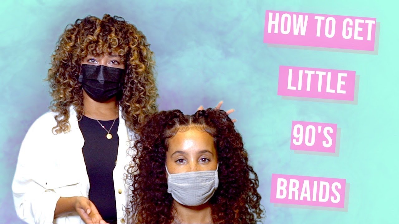 How to Get Little 90's Braids - YouTube