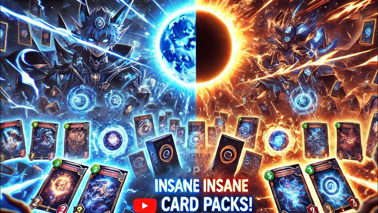 "POPPING INSANE CARD PACKS on Eclipse & Blue Moon! (Anime Card Clash ...