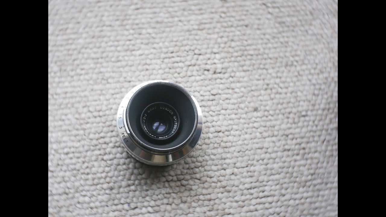 Rare English Made Lens Wray " Lustrar" 35mm F3.5 - YouTube