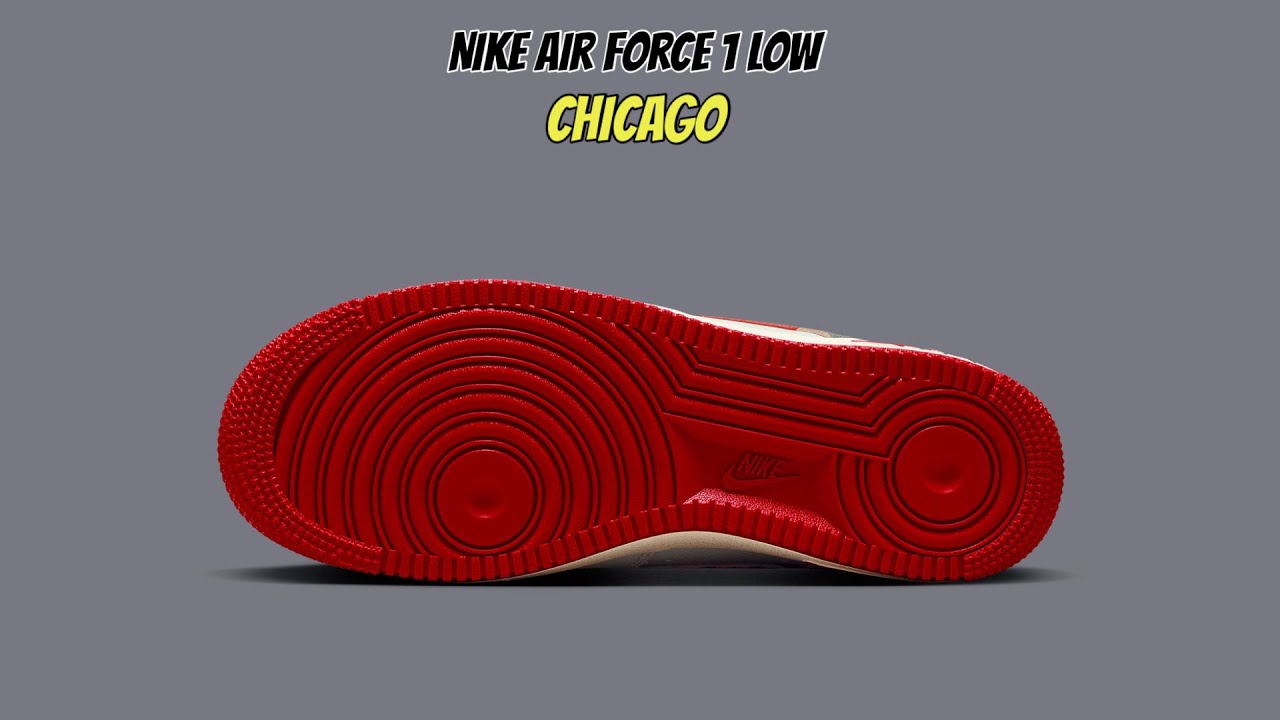 Nike Air Force 1 Low Chicago - YouTube