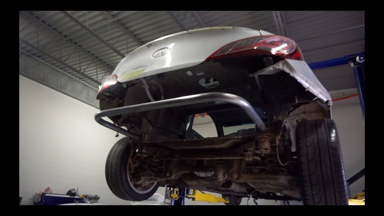 Welding up Rear Tube end - YouTube
