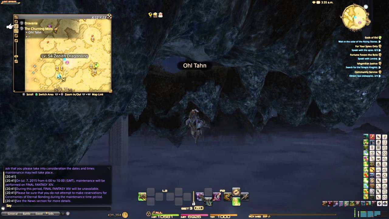 FINAL FANTASY XIV OOB The Churning Mists - YouTube