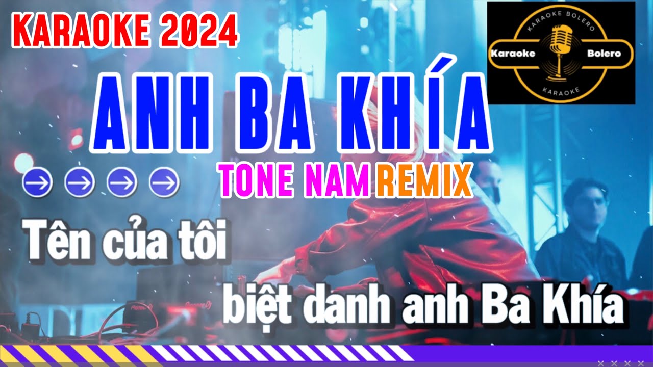 Karaoke Anh Ba Khía Remix Tone Nam | Karaoke Bolero #karaokebolero # ...