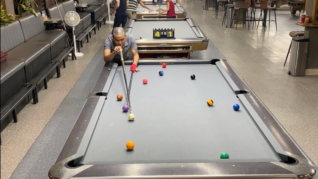 Billiards pool 10 ball Bình Chuẩn vs Edgie Geronimo race to 15 - YouTube