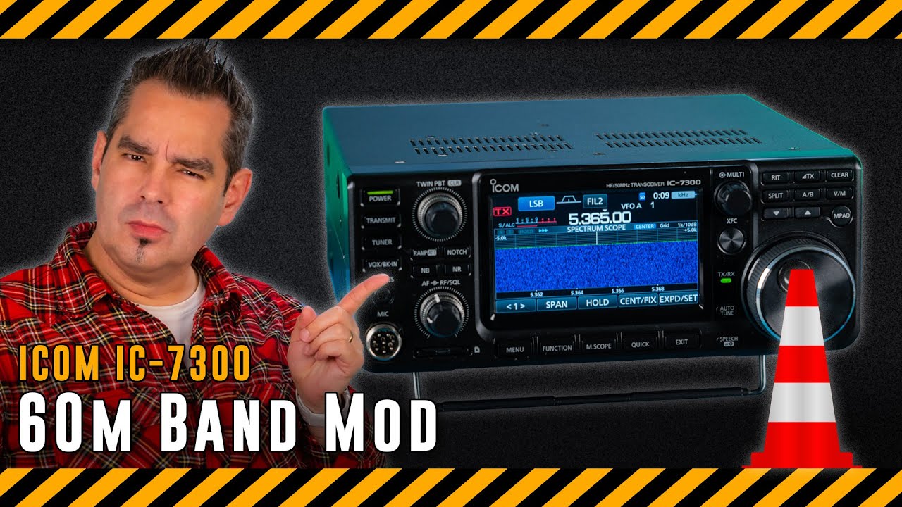 Icom IC-7300 🛠 60m Band freischalten - MARS Mod - YouTube