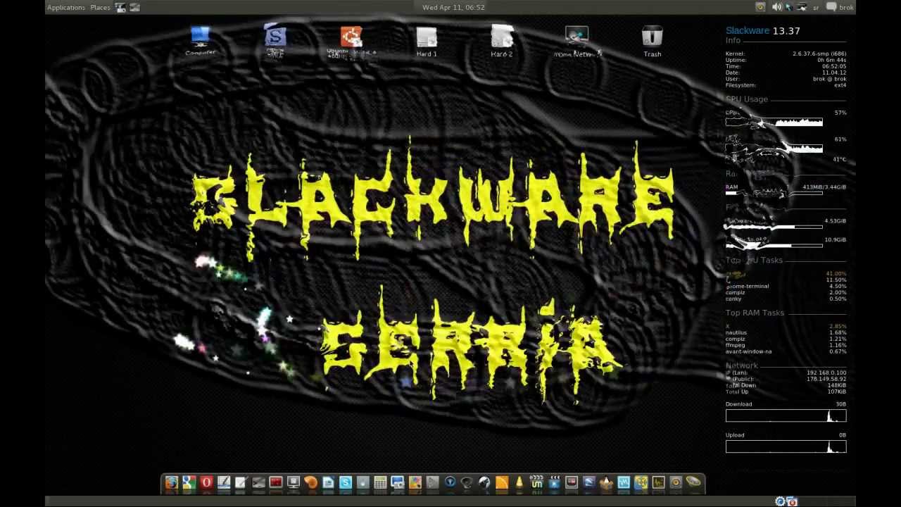 Slackware 13.37 Gnome 3 Fallback Mode (HD) - YouTube