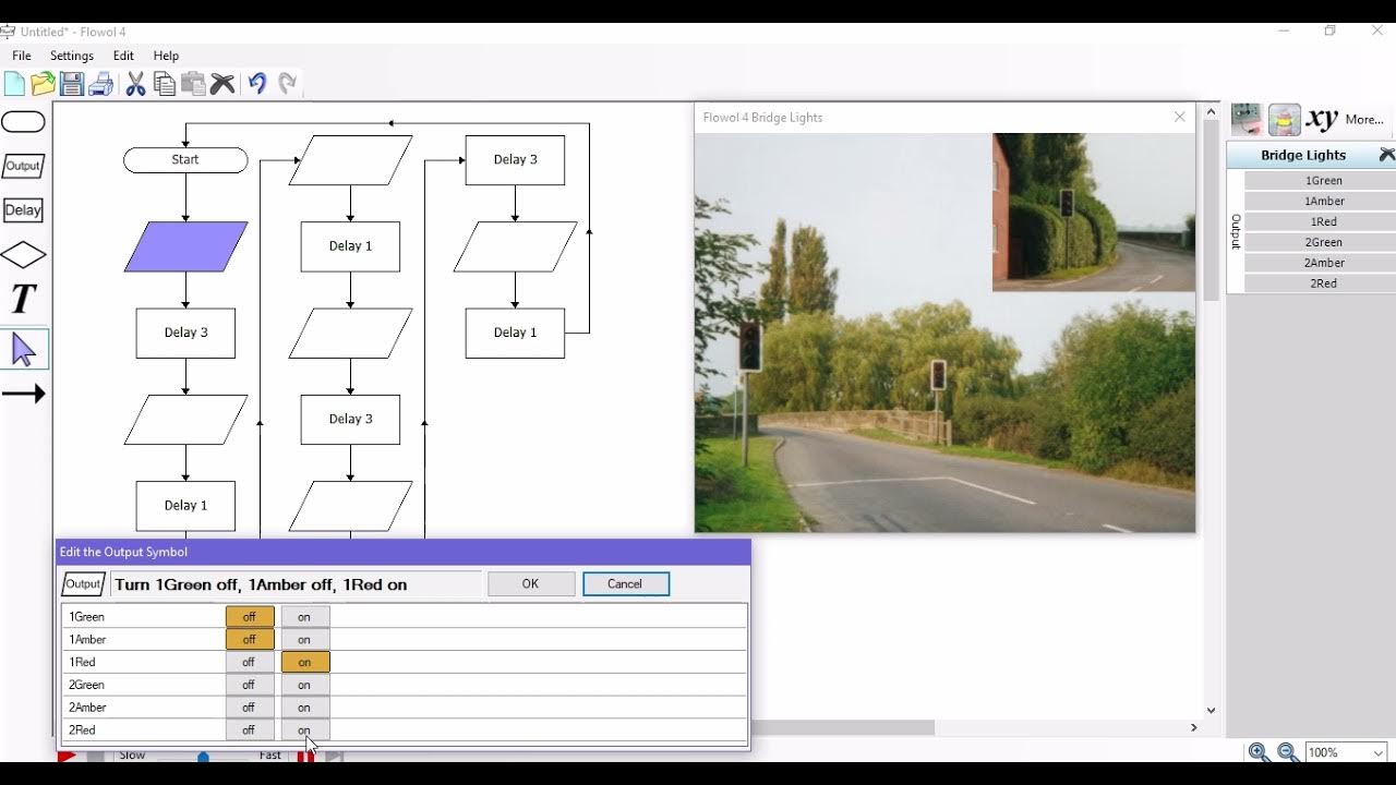 Flowol 4 Bridge Lights mimic - YouTube