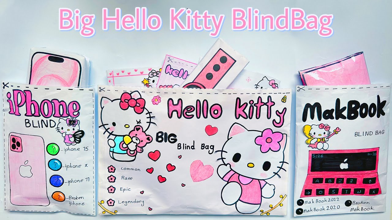 BIG Hello Kitty BlindBag🩷 iPhone squishy | Papersquishy | squishy - YouTube