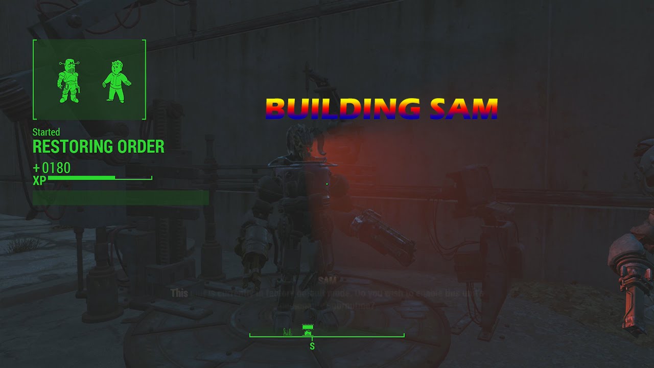 Fallout 4 building Sam the robot - YouTube