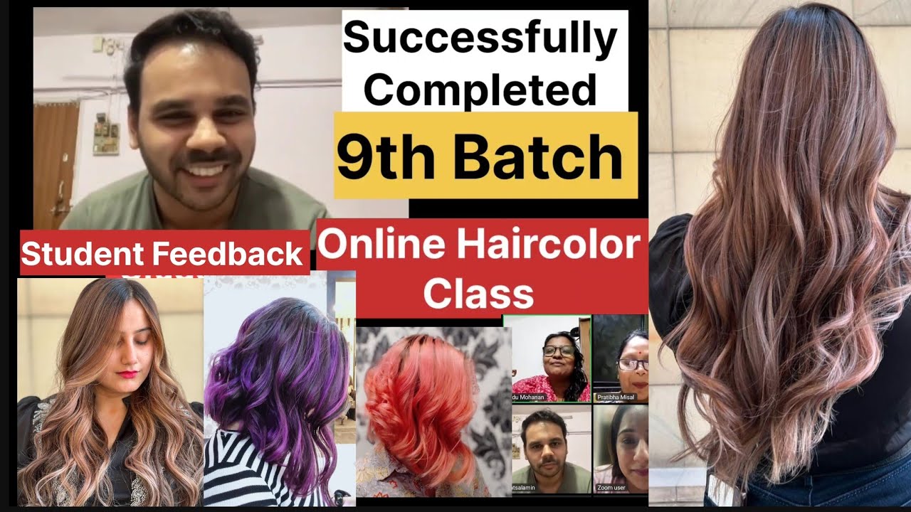 Successfully completed 9th batch online hair color class/ student feedback #lorealclass Shyama's ...