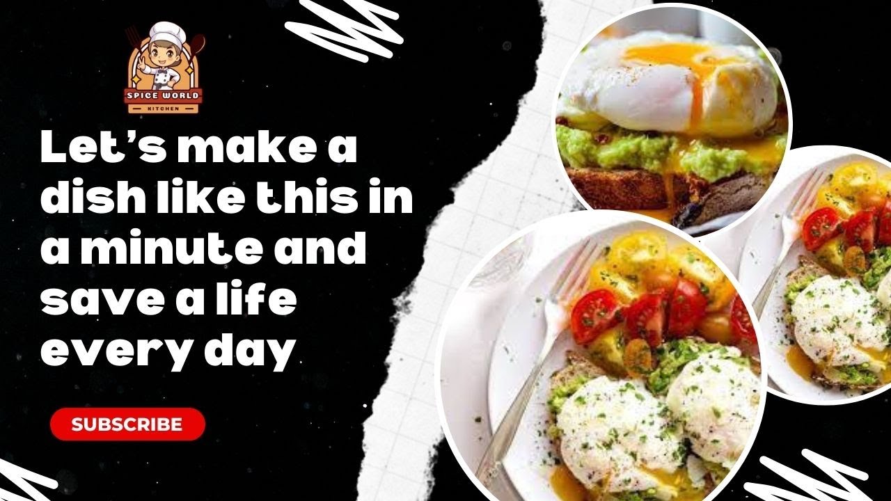 Delicious Avocado Toast with Perfectly Poached Egg | Spice World Kitchen - YouTube