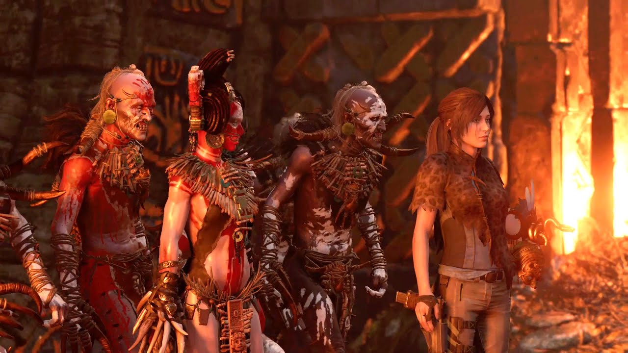 Crimson Fire and the Yaaxil ally with Lara to fight Trinity | Shadow of ...