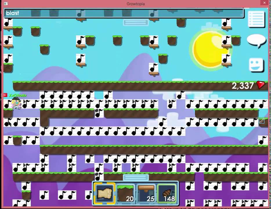 Growtopia Crystal Ship Full song tutorial - YouTube
