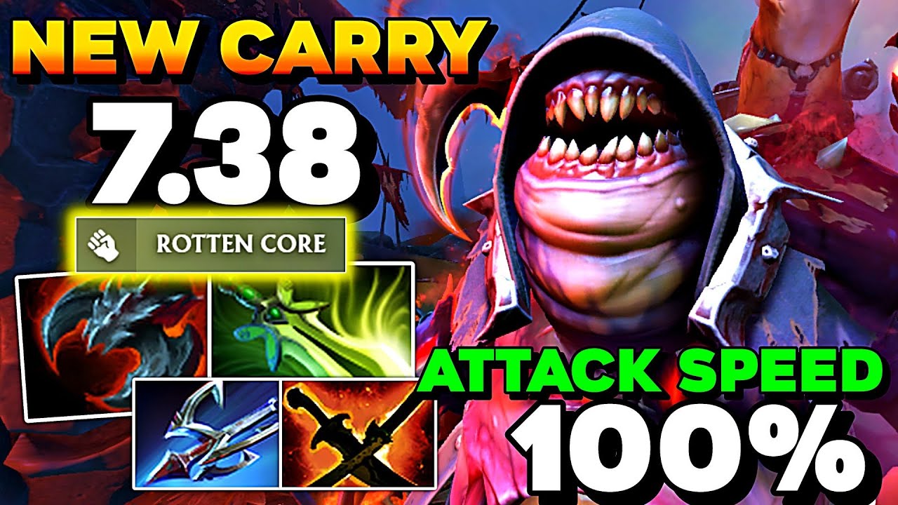 New CARRY PUDGE 100% Attack Speed with Faceit SAFELANE Boss - Dota 2 ...