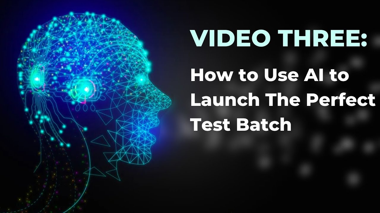 VIDEO THREE: Use AI To Launch The Perfect Test Batch - YouTube