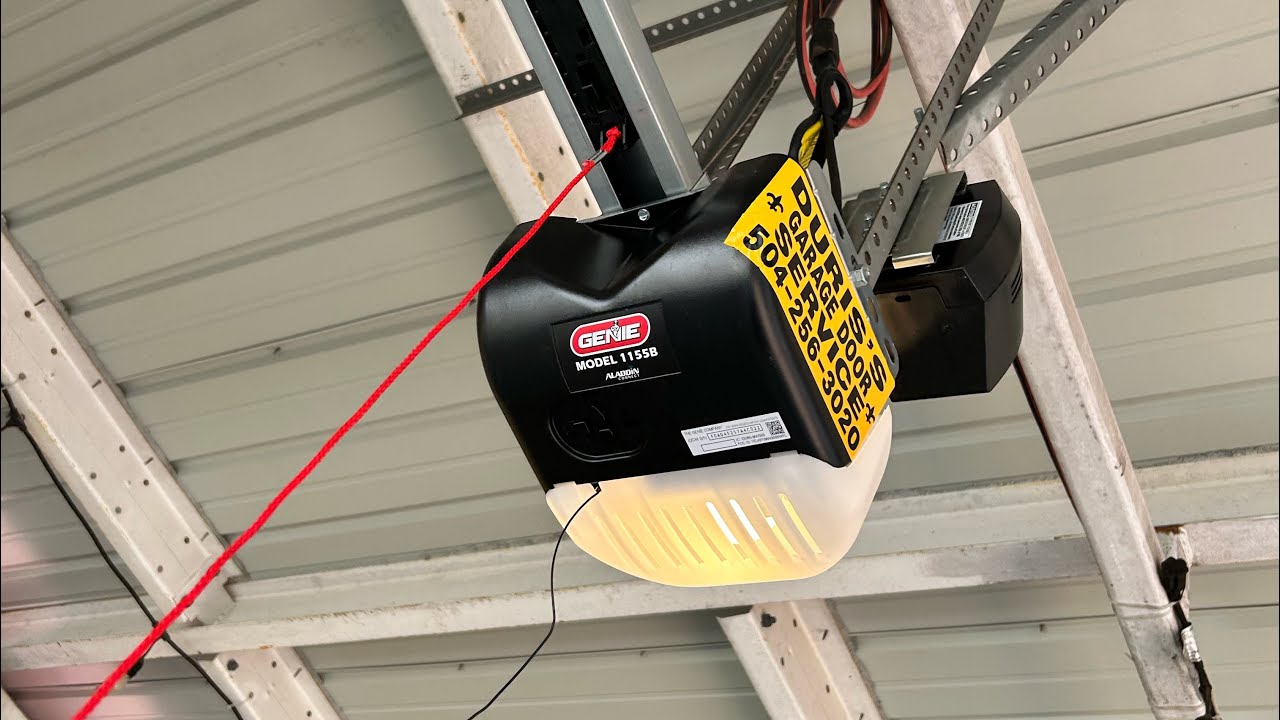 Genie 1155B 8’ Chain Drive Installed - YouTube