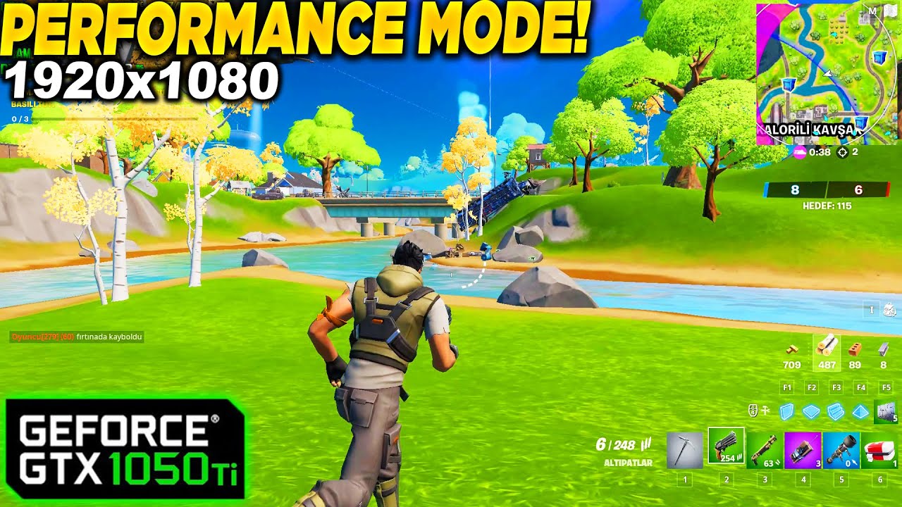 Fortnite Performance Mode GTX 1050 Tİ - 1080p Low, Settings - YouTube