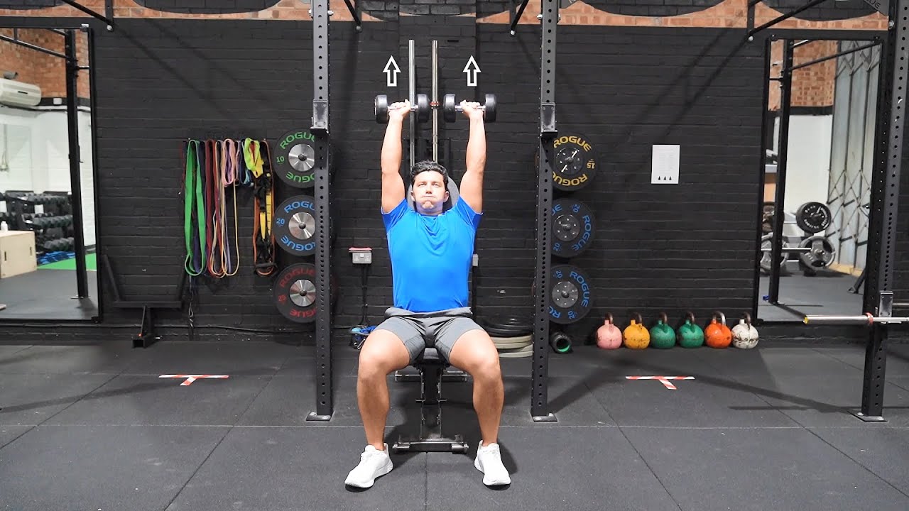 Single Arm Hold And Press Eccentric Dumbbell | Shoulder | Strength and ...