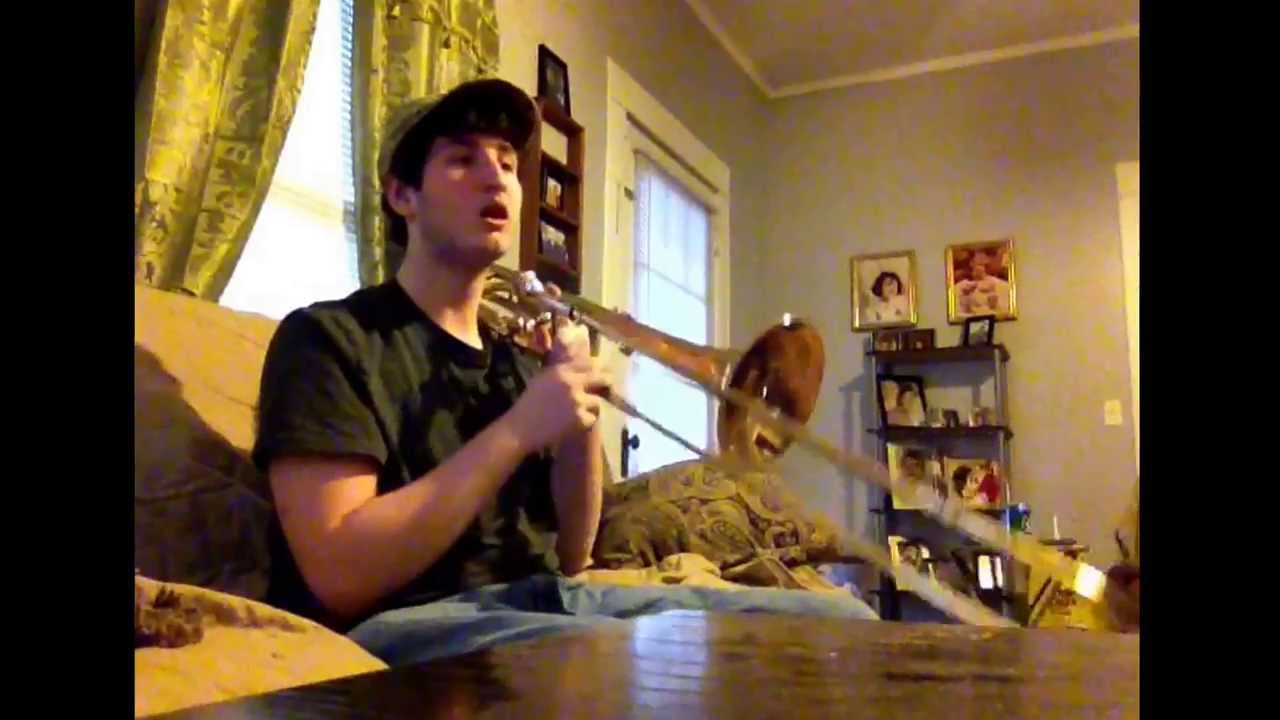 Bb scale 2nd octave positions for trombone - YouTube