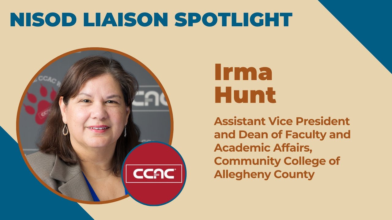 NISOD Liaison Spotlight - Irma Hunt - YouTube