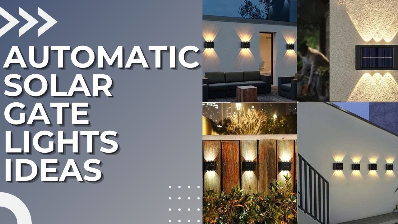 Best Gate lights for home | Automatic Solar gate light | gate light ...