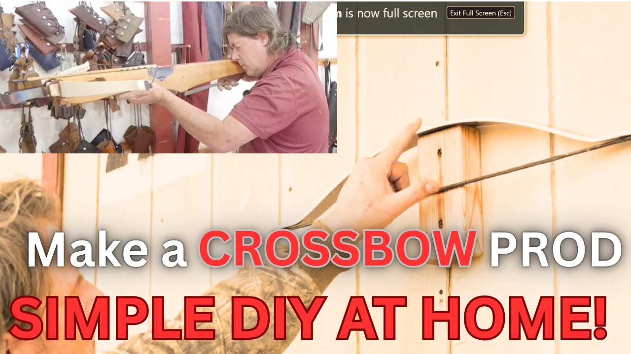How I built an aluminum CROSSBOW prod 77lb - YouTube