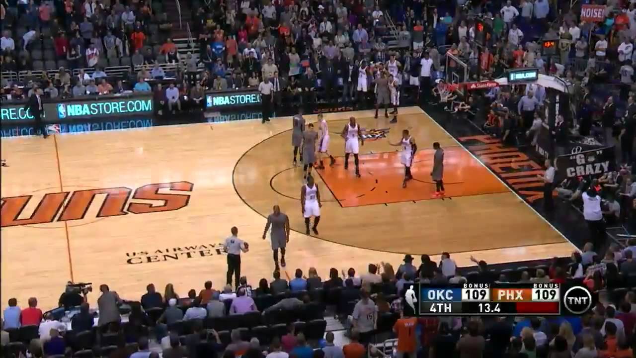 Serge Ibaka Block Sends Game to OT | Thunder vs Suns | February 26 ...