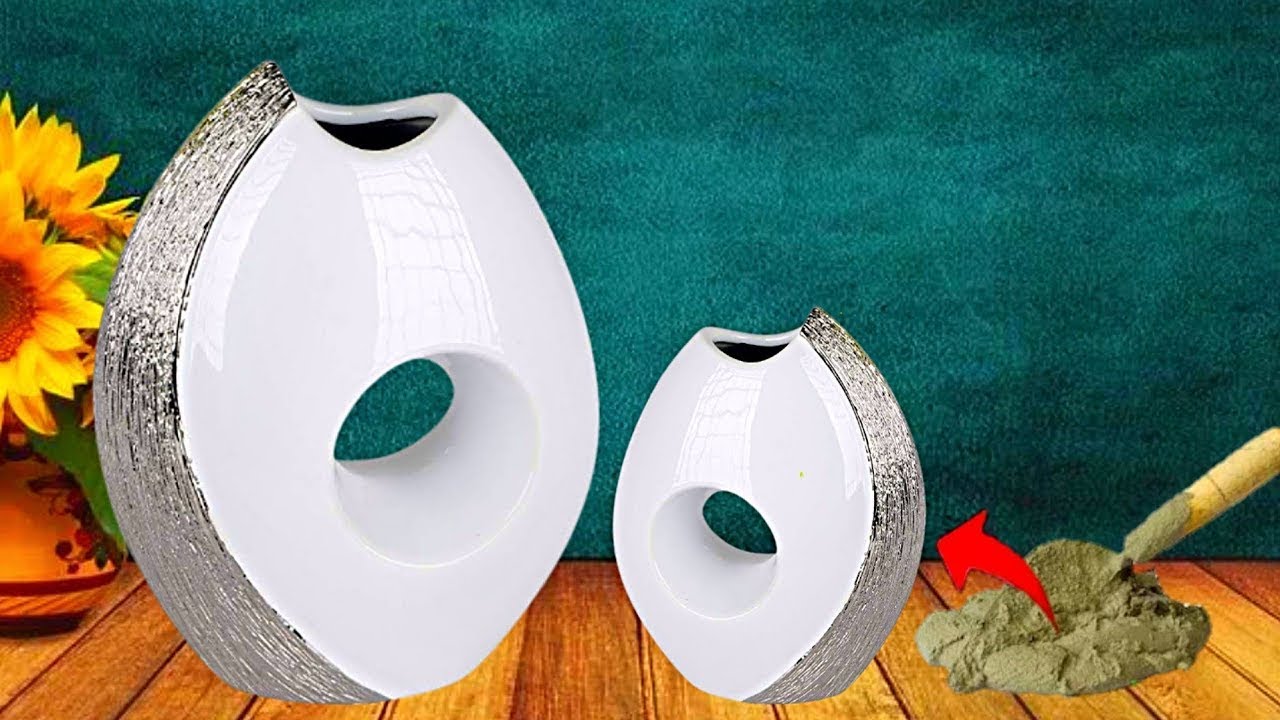 Flower Vase Making With Paper Easy | Homemade Showpiece For Home ...
