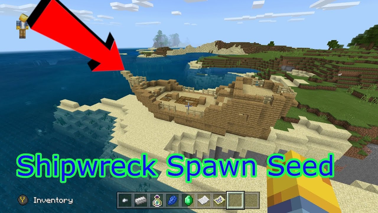 Exploring *Secret* Minecraft Shipwreck World Seed | Spawn next to a ...