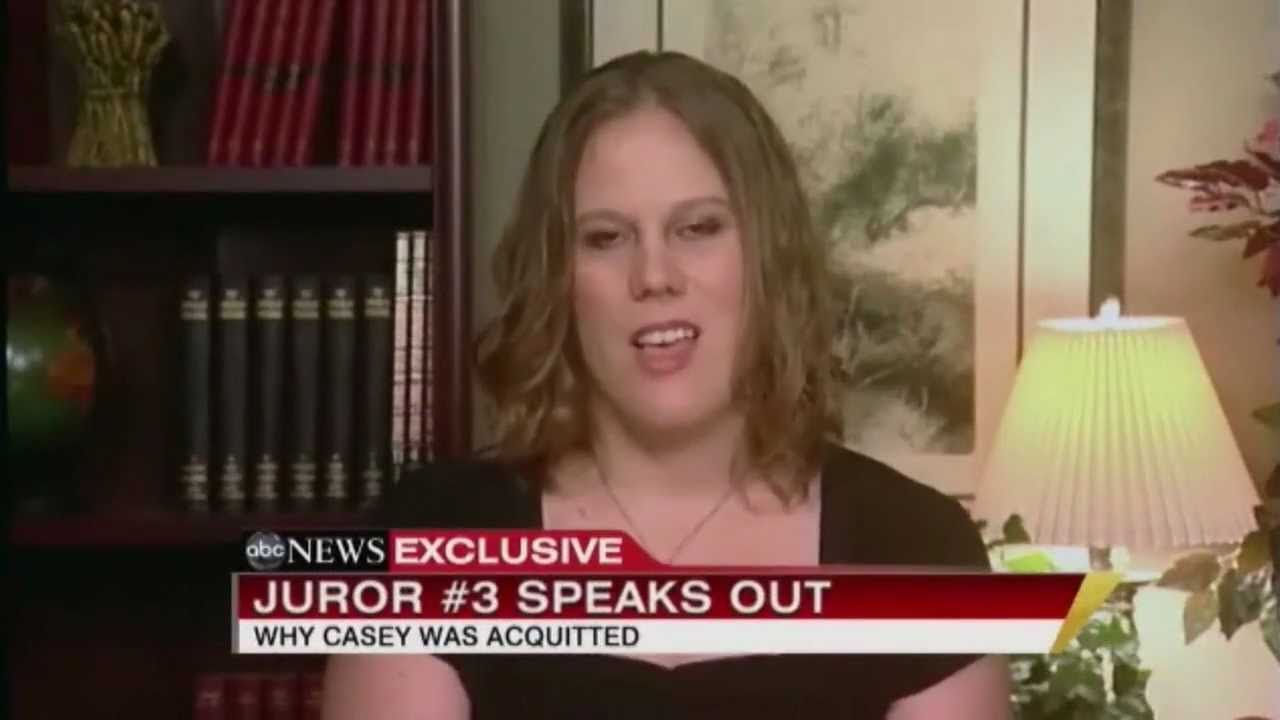 JUROR NUMBER 3 JENNIFER FORD IN CASEY ANTHONY TRIAL SPEAKS TO ABC NEWS ...