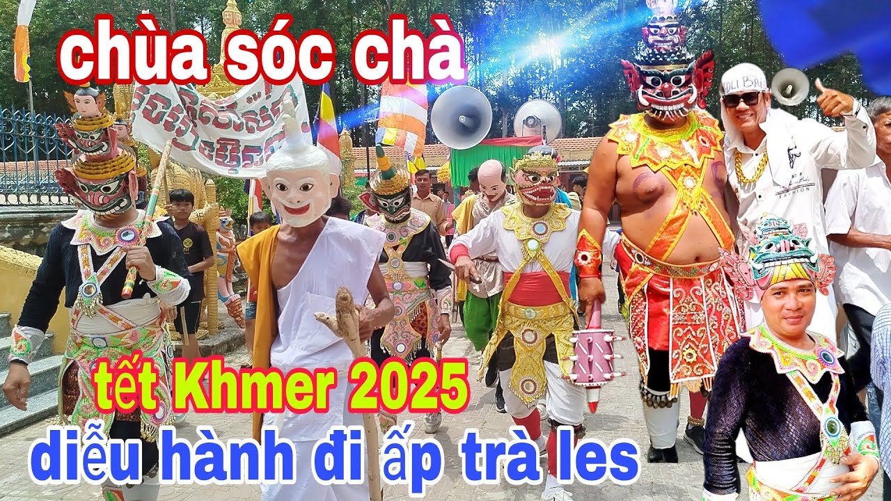 Tết chol chnam thmây chùa sóc chà.. chằng khỉ đi nhận lì xì khắp nhà ...