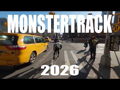 MONSTER TRACK 2026 - NYC FIXED GEAR RACE - FULL RACE FOLLOW CAM