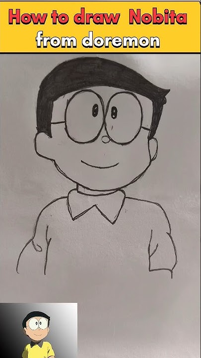 how to draw Nobita from doremon | nobita pencil drawing | #shorts # ...