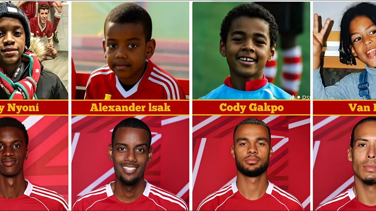 Childhood Photos Of Liverpool Player's 2025 || Hugo, Mosalah, Isak ...