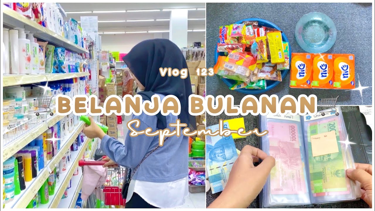 Belanja Bulanan September 🍂 #groceryshopping - YouTube