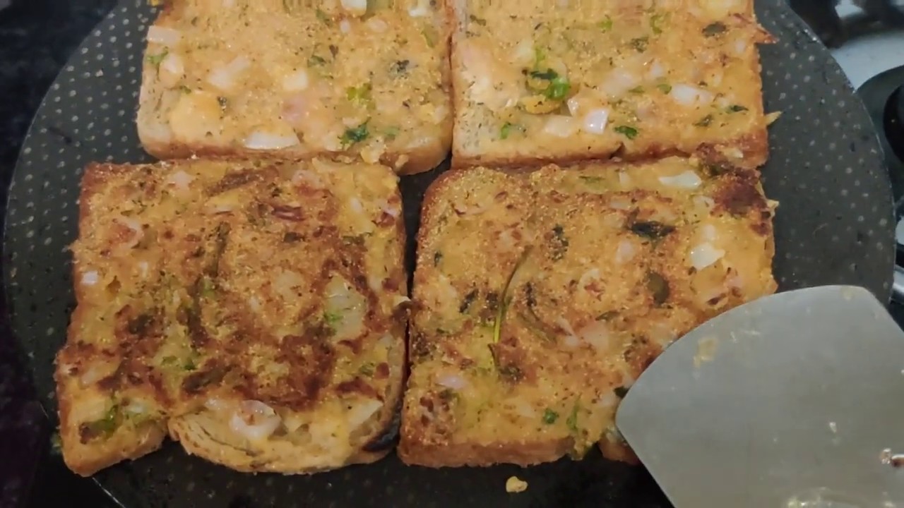 Suji bread | Open sandwich | quick breakfast | suji ka nashta| rawa ...