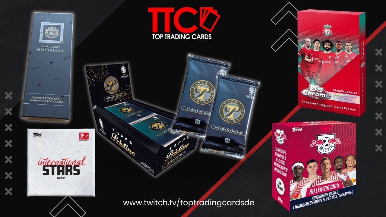 TTC BOX BREAK STREAM ⚽ 🔥🔥 TOPPS EURO 2024 PRISTINE RELEASE DAY STREAM ...