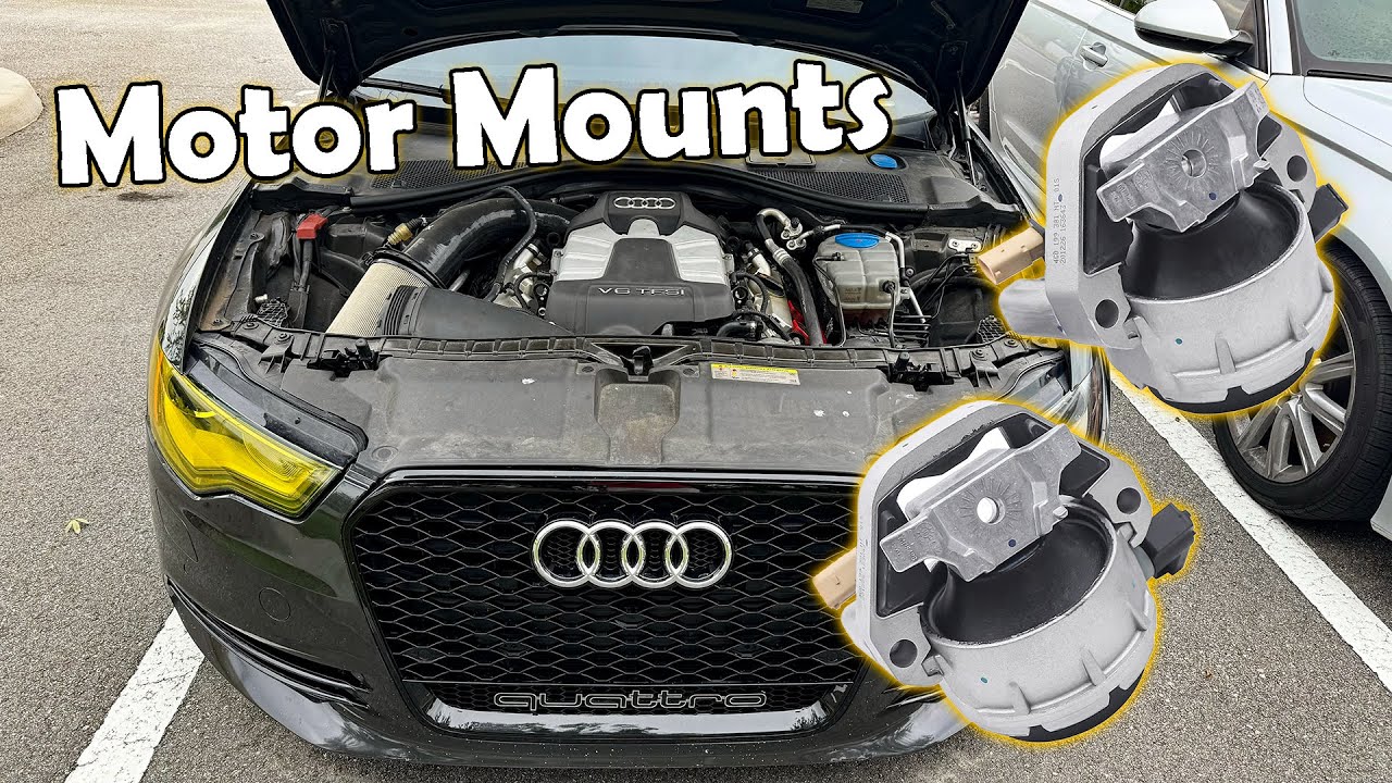 Audi C7 Motor Mount DIY Install (NO SUBFRAME DROP!) - YouTube