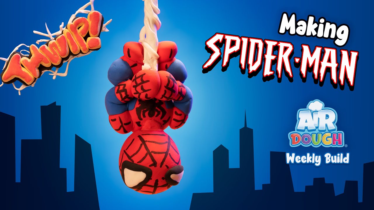 How To Make Spider-Man With Air Dough Air Dry Clay - Weekly Tutorial ...