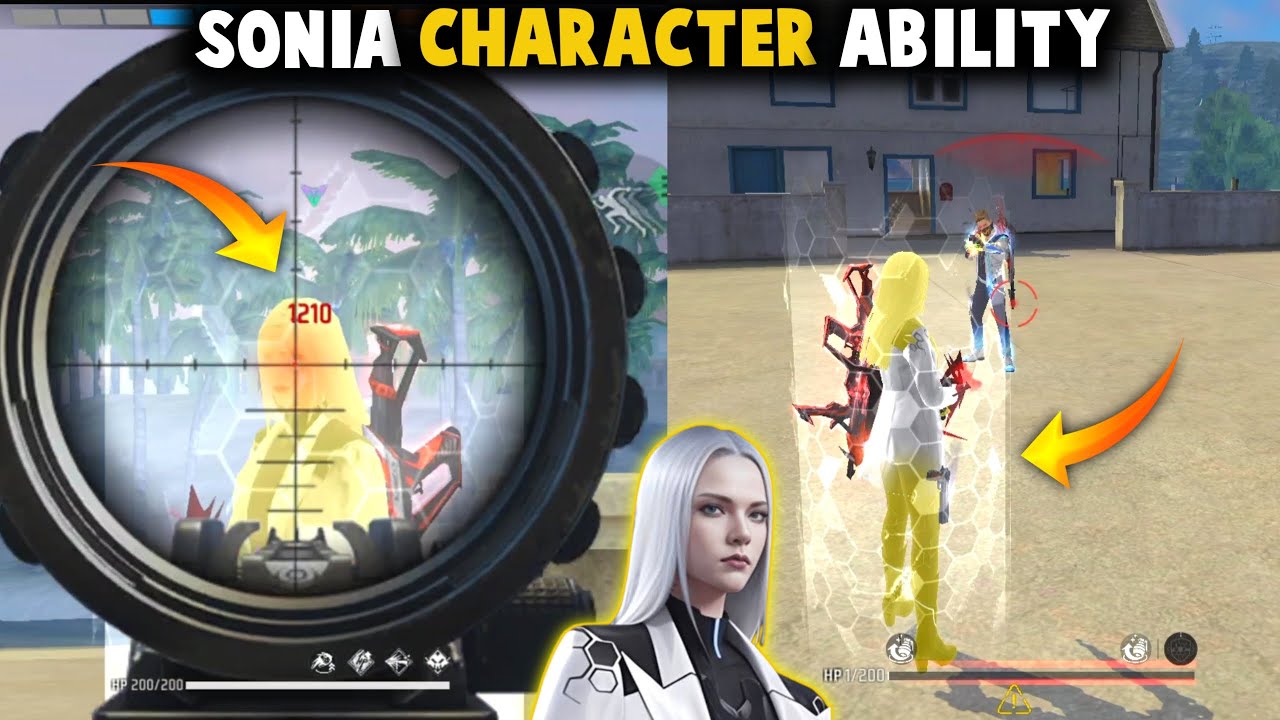 NEW SONIA CHARACTER ABILITY TEST | BEST PASSIVE CHARACTER - GARENA FREE ...